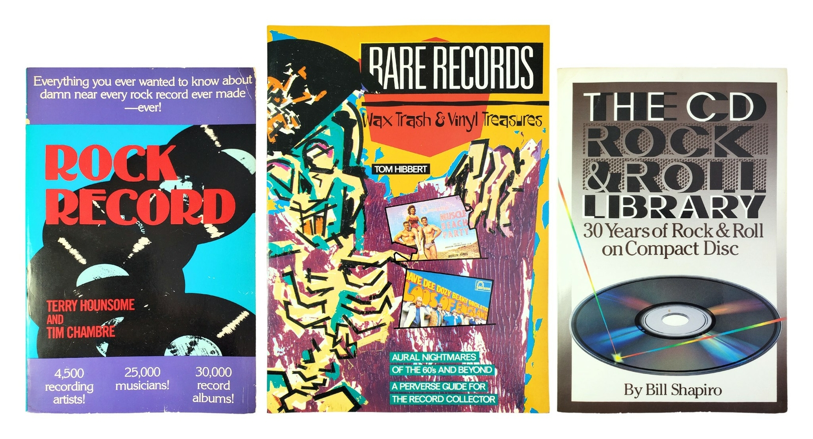 Set of 3 Music Reference Books CD Rock n Roll Library Rock Record Rare ...