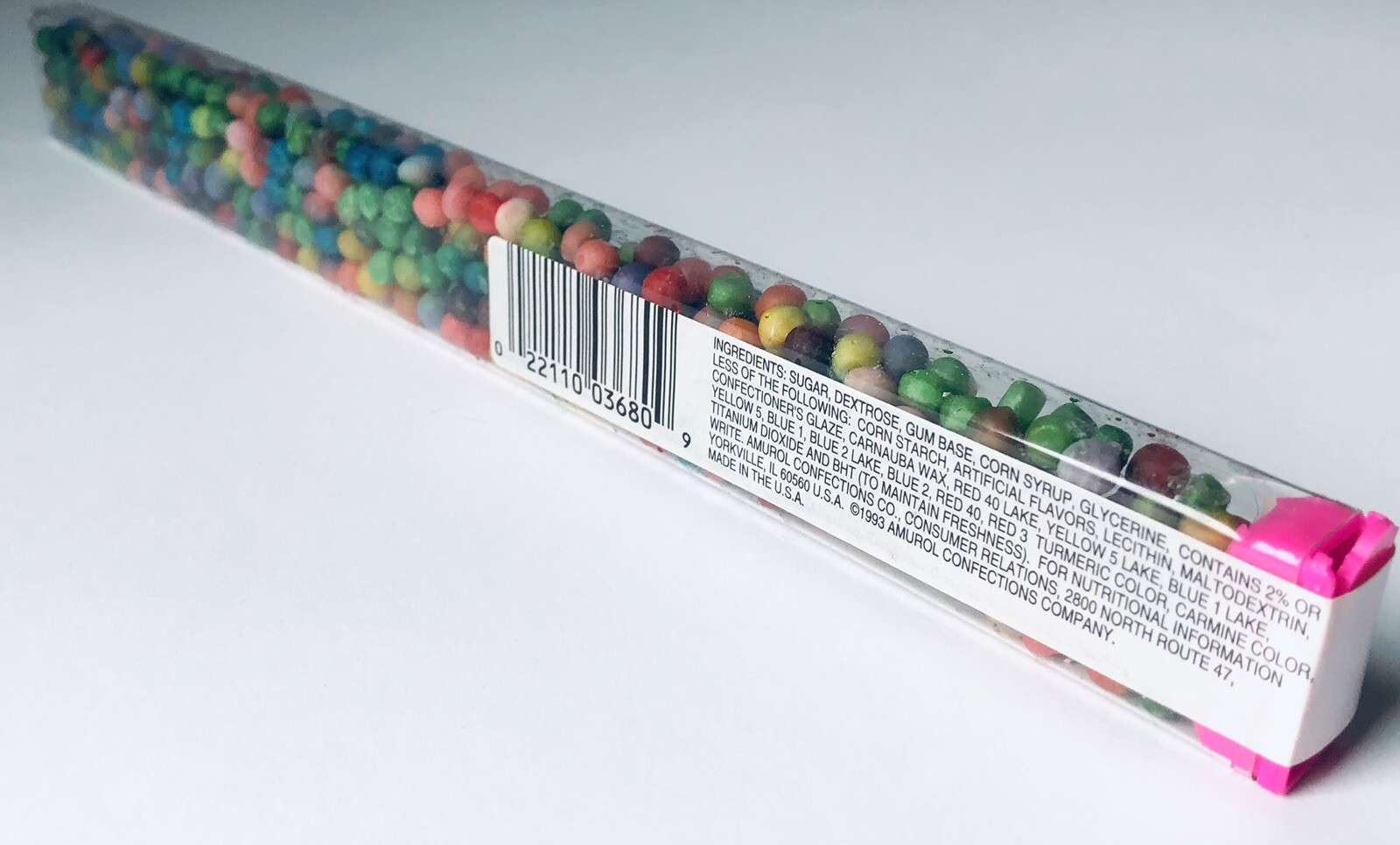 Vintage 1993 Amurol 300 BUBBLE BITS Bubble Gum Tube candy container ...