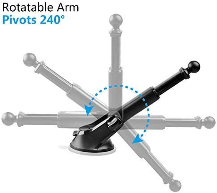GPS Suction Cup Mount for Garmin [Quick Extension Arm], Replacement GPS ...