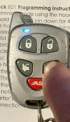 AUTOSTART KEYLESS REMOTE NAHAS2501 5-BUTTON BLUE LIGHT GOOD car starter ...