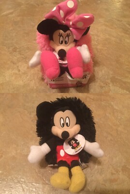 HIDEAWAY PETS Minnie & Mickey Set Mini..Brand New 5” Hide Away Pet As ...
