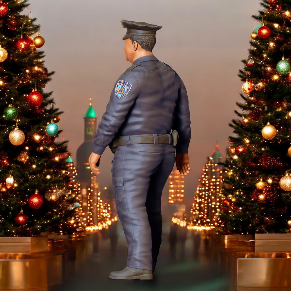 Overweight Police Figure Resin 3d printed, Unpainted, Model RR Diorama ...