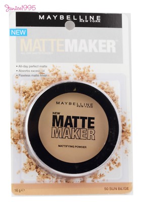MAYBELLINE Matte Maker Mattifying Powder #50 SUN BEIGE | eBay