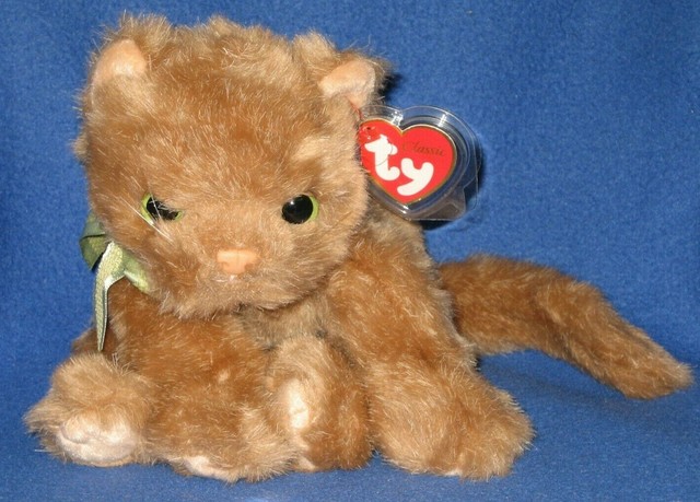 Ty Classic Cameo Ginger Kitty Cat Bean Bag Plush 2002 Stuffed Animal ...