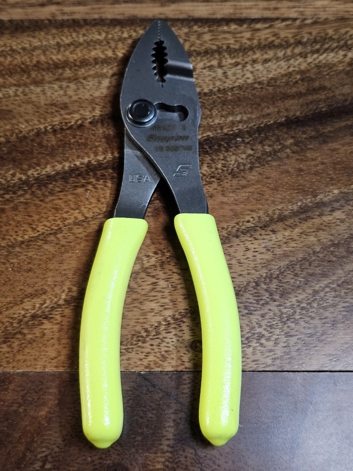 *NEW * Snap On 46ACF HI VIZ YELLLOW 6"Combo Slip Joint Pliers FAST FREE ...