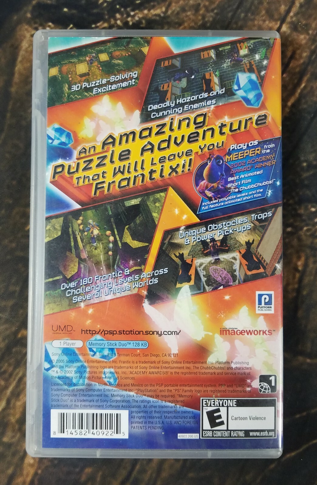 Frantix A Puzzle Adventure Game for PSP SONY Playstation Portable VGUC ...