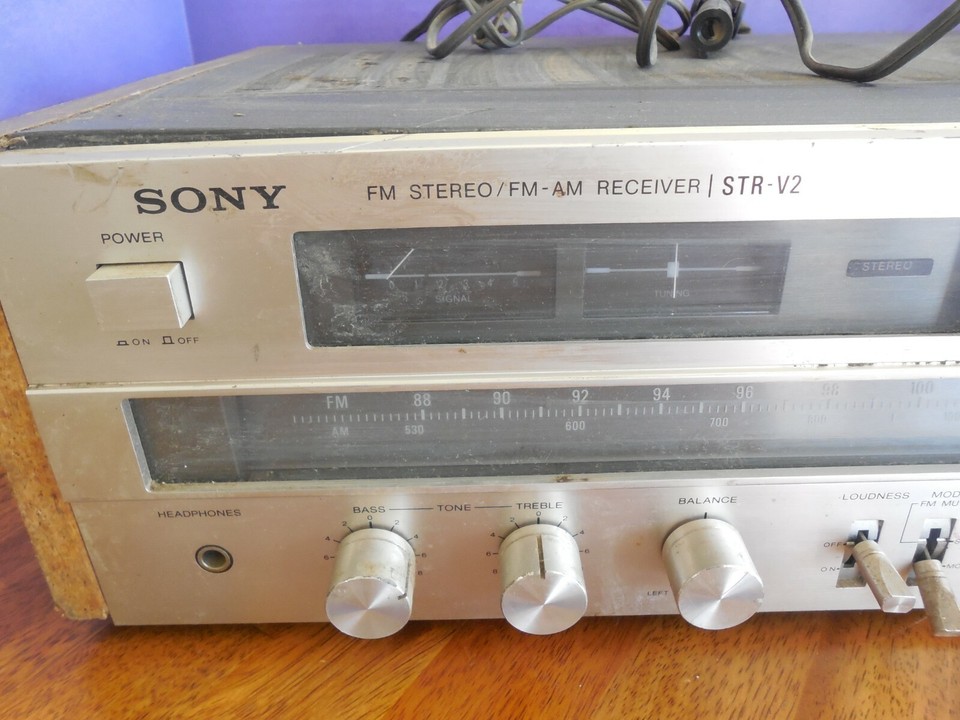 SONY STR-V2 Vintage FM Stereo / FM-AM Receiver for PARTS OR REPAIR | eBay