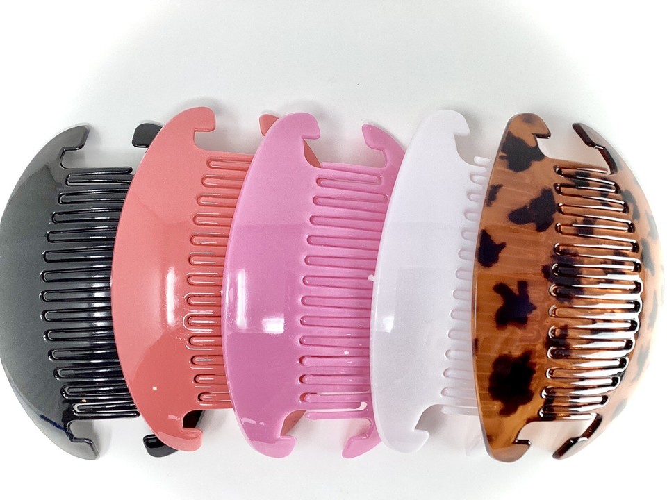 5 set Jumbo Banana Comb Clip Thick Hair Riser Claw Interlocking Jaw ...