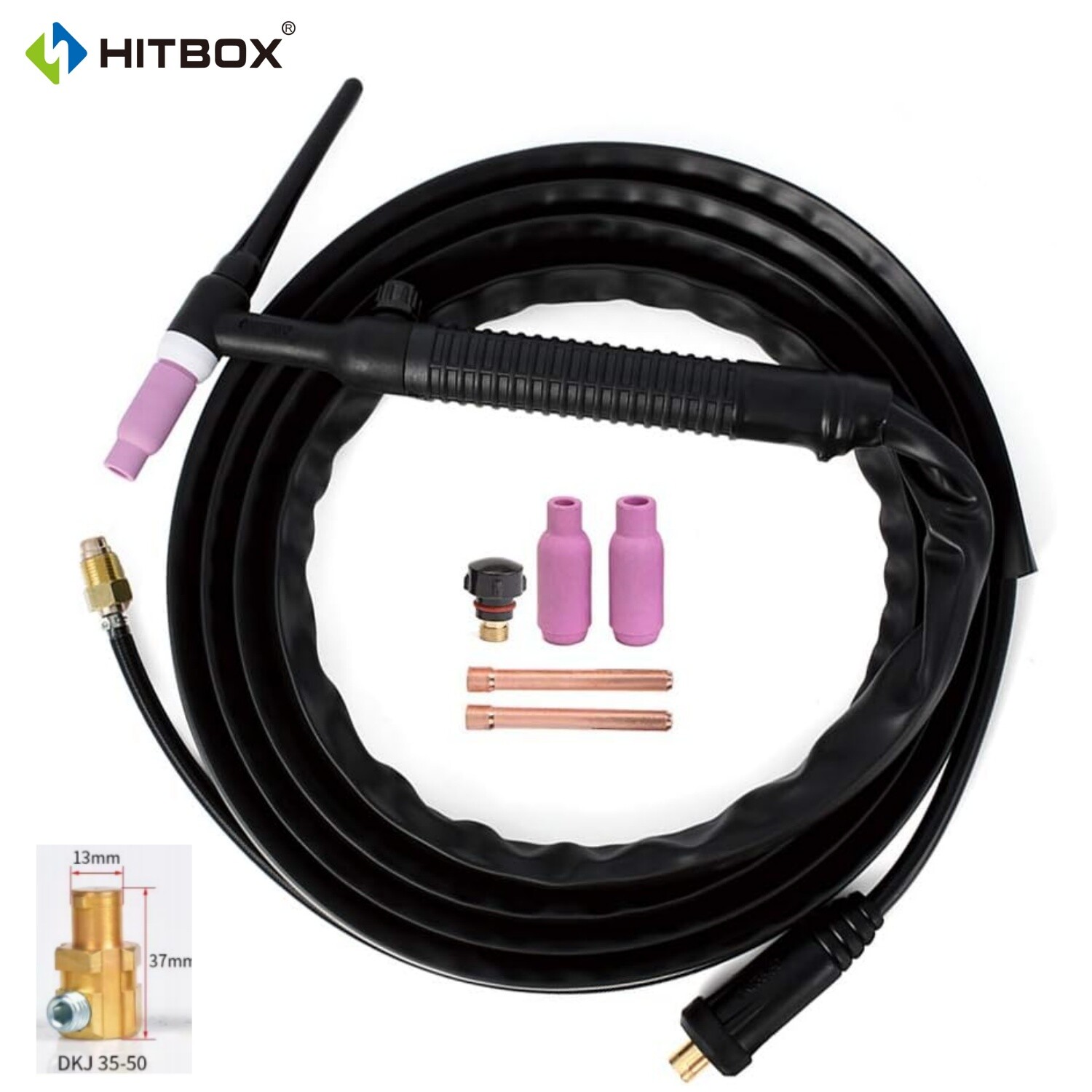 TIG Gun 200 Amp WP-26V Air-Cooled TIG Welding Torch for MIG200 MIG250 ...