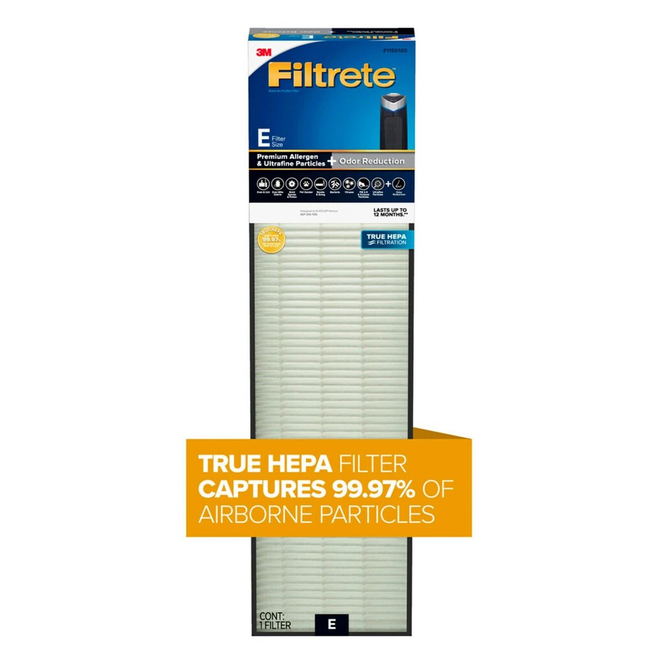 Filtrete E Filter HEPA for IDYLIS IAP GG 125 Air Purifier #1150100 2 ...