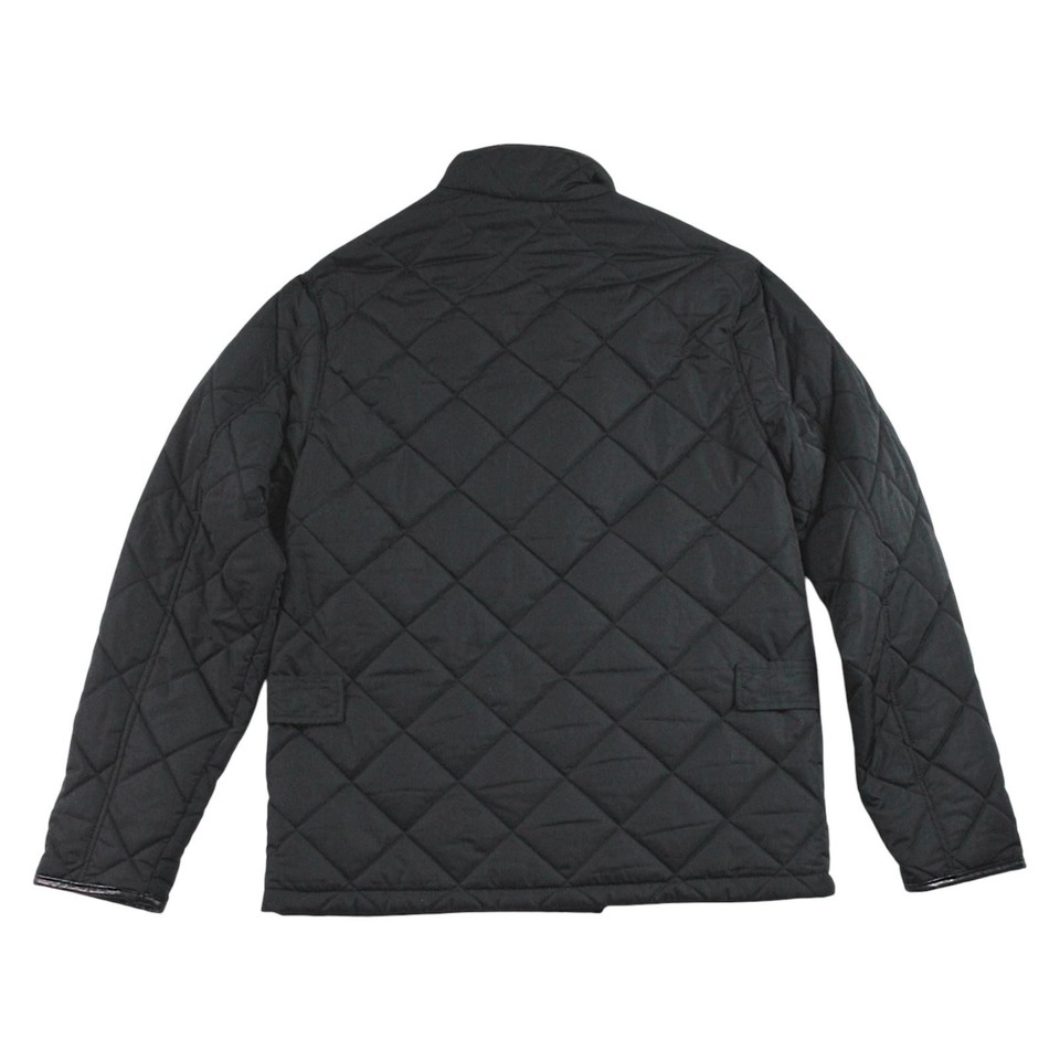 Robert Graham Jacket Mens XL Black Quilted Puffer Full Zip Insulated ...
