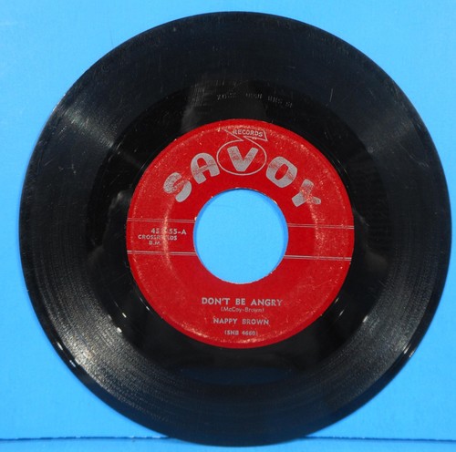 NAPPY BROWN DON'T BE ANGRY ~ IT'S REALLY YOU 7" 45 RPM 1955 ORIGINAL ...