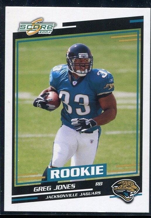 2004 Score Playoff Greg Jones #419 Jacksonville Jaguars Rookie | eBay