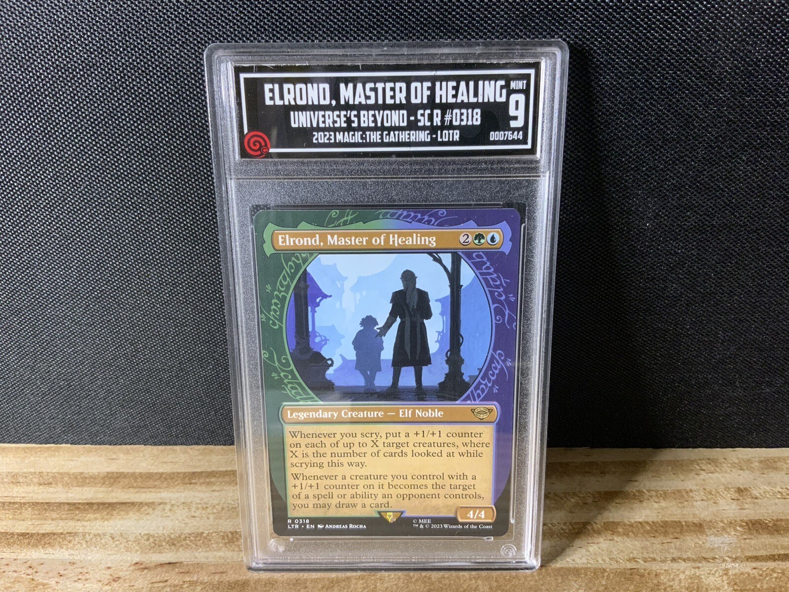 TCCG 9 Mint Elrond, Master of Healing (318) - Showcase Graded Commander ...