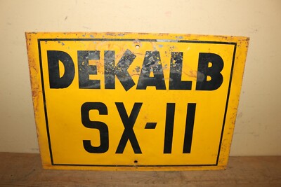 Vintage 1950's Dekalb Seed Corn Farm 16" Metal Sign | eBay