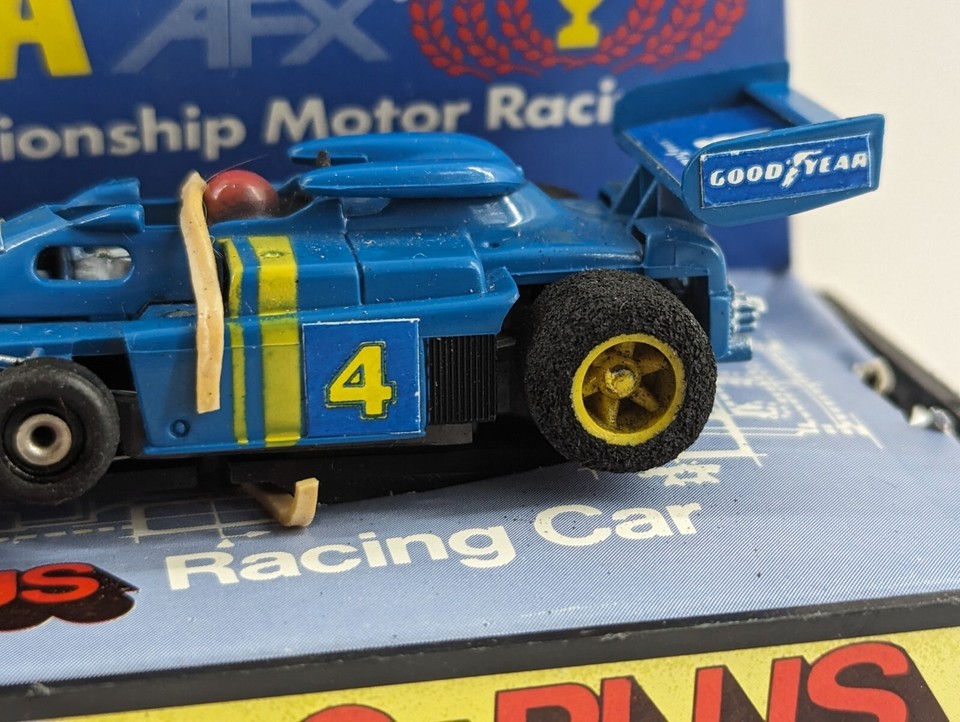 Rare Vintage Aurora A/FX G + Plus Tyrell Elf Six Wheeler #4 Slot Car ...