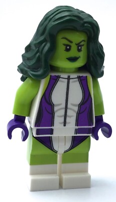LEGO SHE-HULK MINIFIGURE SUPER HERO AVENGERS 2017 FIG FROM 76078 | eBay