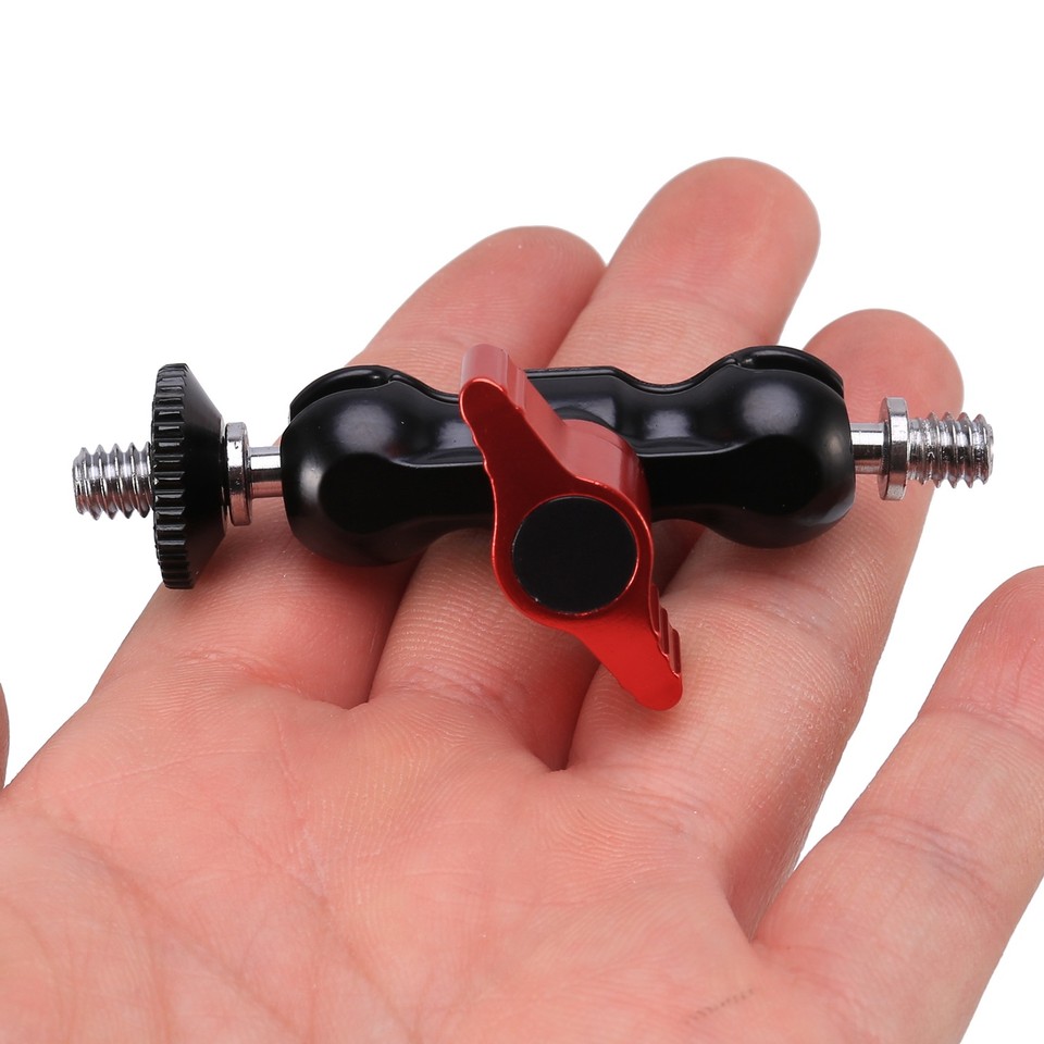 1/4 inch Clamp Ball Arm Mount Adapter for DSLR Camera LCD Monitor R2P4 ...