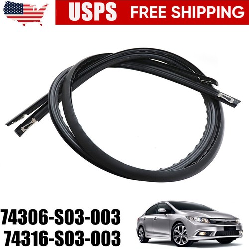 2X Left & Right Side Roof Trim Molding Sealing Strip For 1996-2000 ...