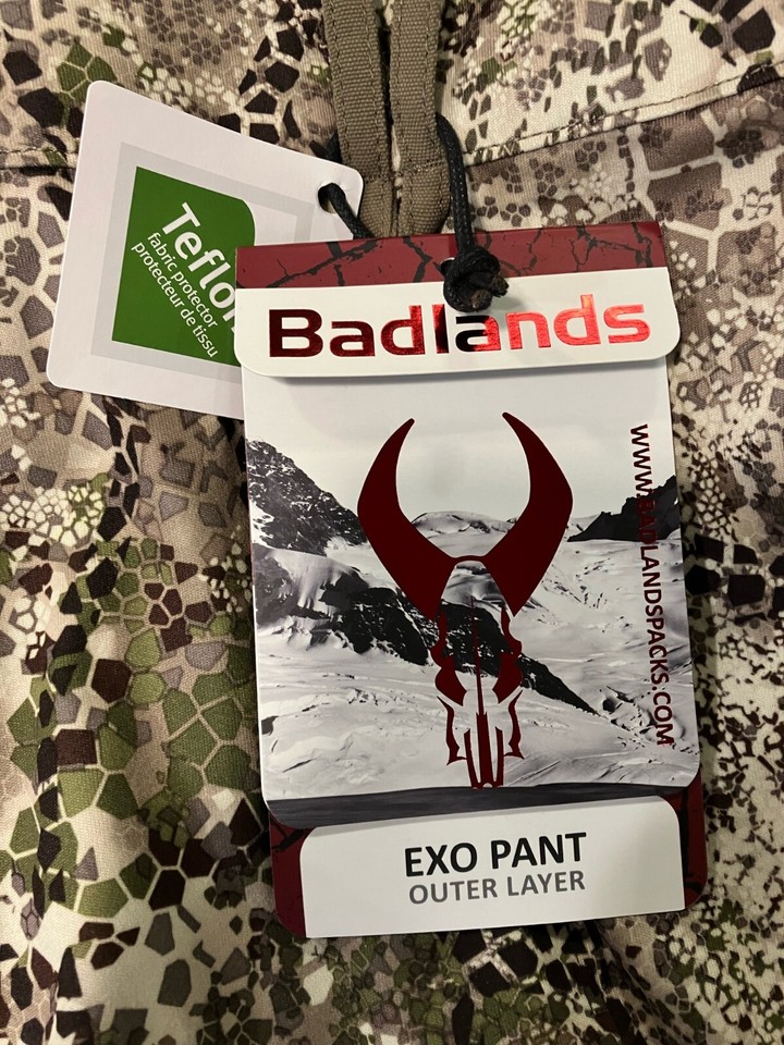Badlands Exo Hunting Pants Size Large Waterproof Approach OG Camo - New ...