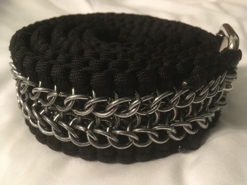 Chainmail Belt - Handcrafted - Dragons Back - Galvanized Steel ...