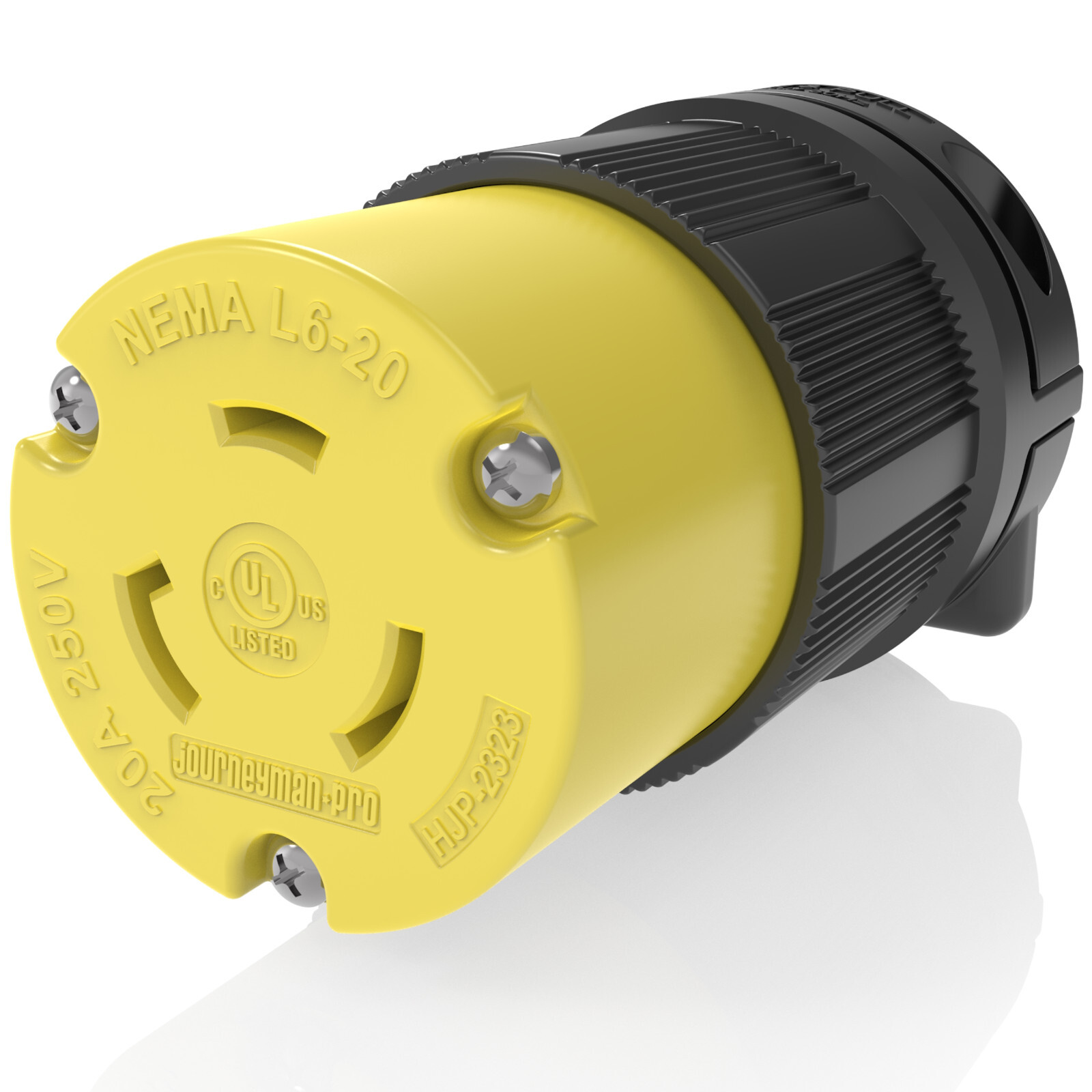 HJP-2323 L620R 20A 250V Twist Lock Female Connector Plug 3 Prong L6-20C ...