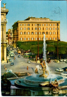 Vintage Postcard Le Grand Hotel, Roma Posted 1964 CONTINENTAL 6" x 4 ...