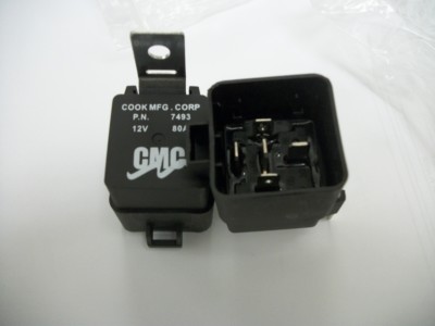 TH MARINE CMC Trim & Tilt New Relay cook Mfg 7493 12V 80-amp P/N 119 ...