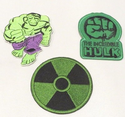 THE INCREDIBLE HULK PATCH SET OF THREE (3) EMBROIDERED PATCHES | eBay