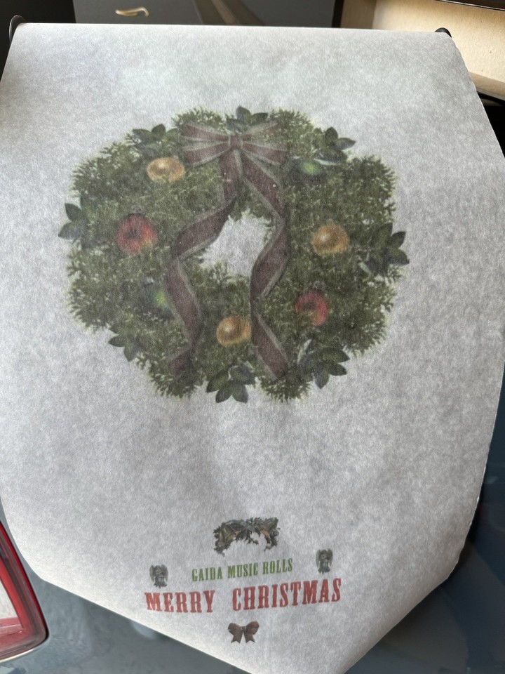 Piano Roll From Gaida Music Rolls, Christmas Medley with Pictures On ...