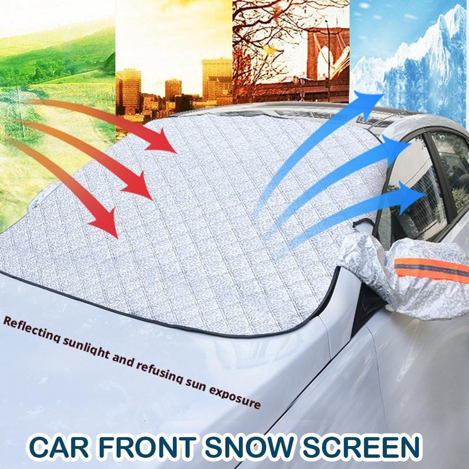 Car Magnetic Sunshade For Front Windshield, Winter Snow Access Guard ...
