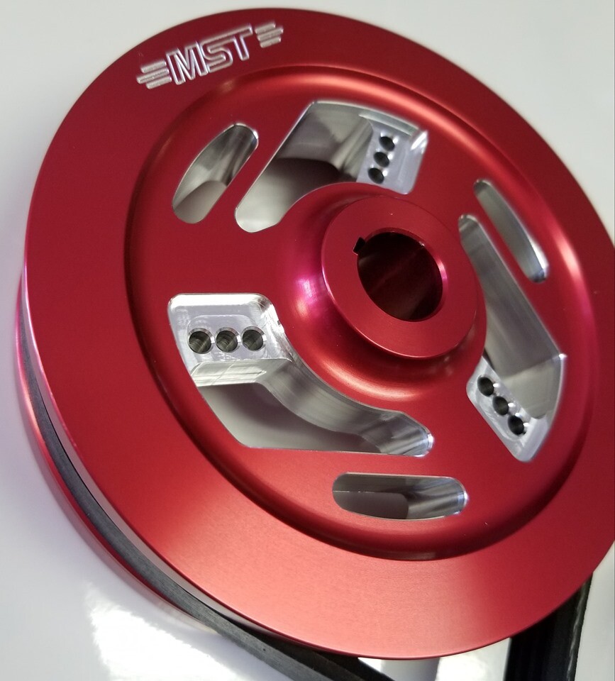 MST RED RAPTOR SERPENTINE PULLEY KIT SYSTEM BUG BUGGY GHIA BUS THING ...