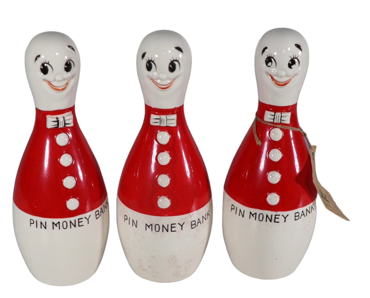3 Rare Pin Money Bowling Pin Banks c 1950/1960's | eBay