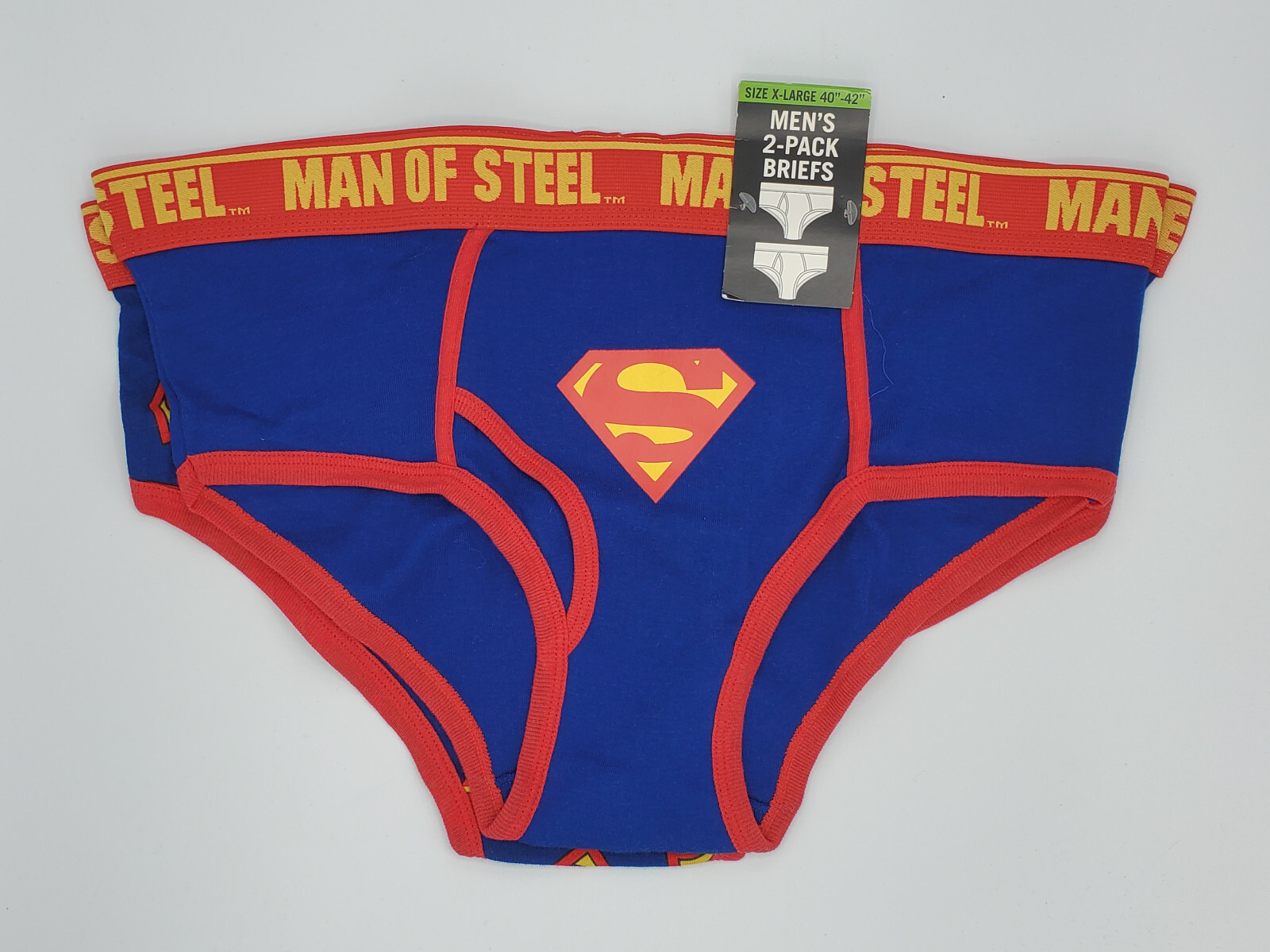 2000's 2 PACK SUPERMAN DC SUPERHERO Mens Comic Book Briefs XL Vintage ...