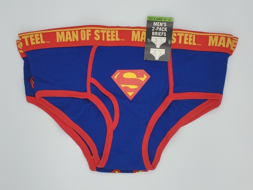 2000's 2 PACK SUPERMAN DC SUPERHERO Mens Comic Book Briefs XL Vintage ...