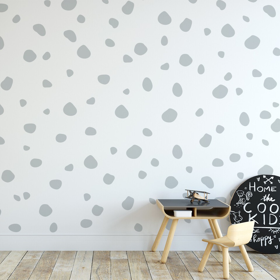 100 Dalmation Spots Wall Sticker Pack Irregular Dalmatian Dots Vinyl ...