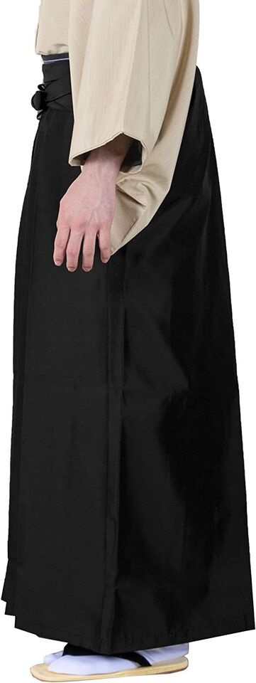 KYOETSU HAKAMA Umanori Washable Japanese Men's Traditional Kimono Black ...