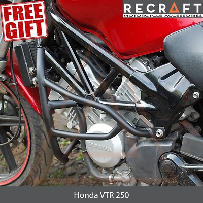 Honda VTR250 1998-2017 Crash Bars Engine Guard Frame Protector + GIFT ...