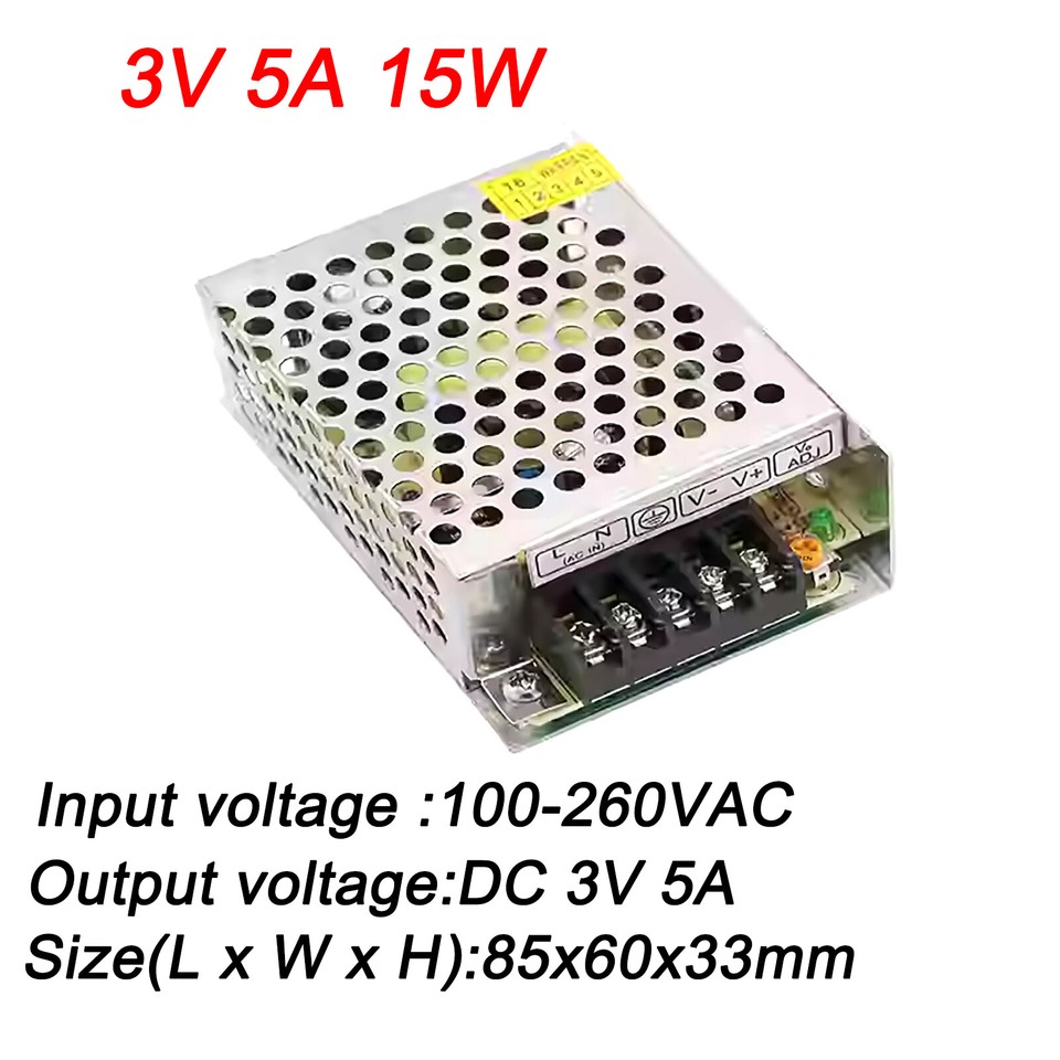 Regulated Switching Power Supply 3V 5V 9V 12V 18V 24V 36V 48V Universal PSU DC | eBay
