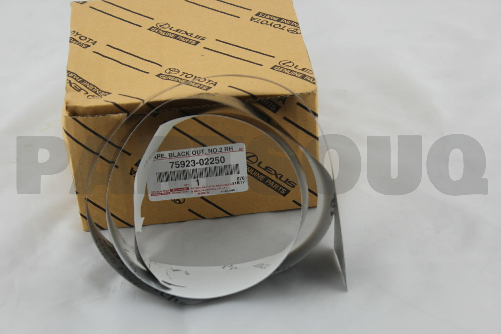 7592302250 Genuine Toyota TAPE, BLACK OUT, NO.2 RH 75923-02250 | eBay