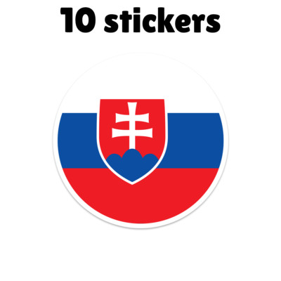 Slovakia Round Circle Flag Sticker Decal Vinyl Fade & Waterproof | eBay ...