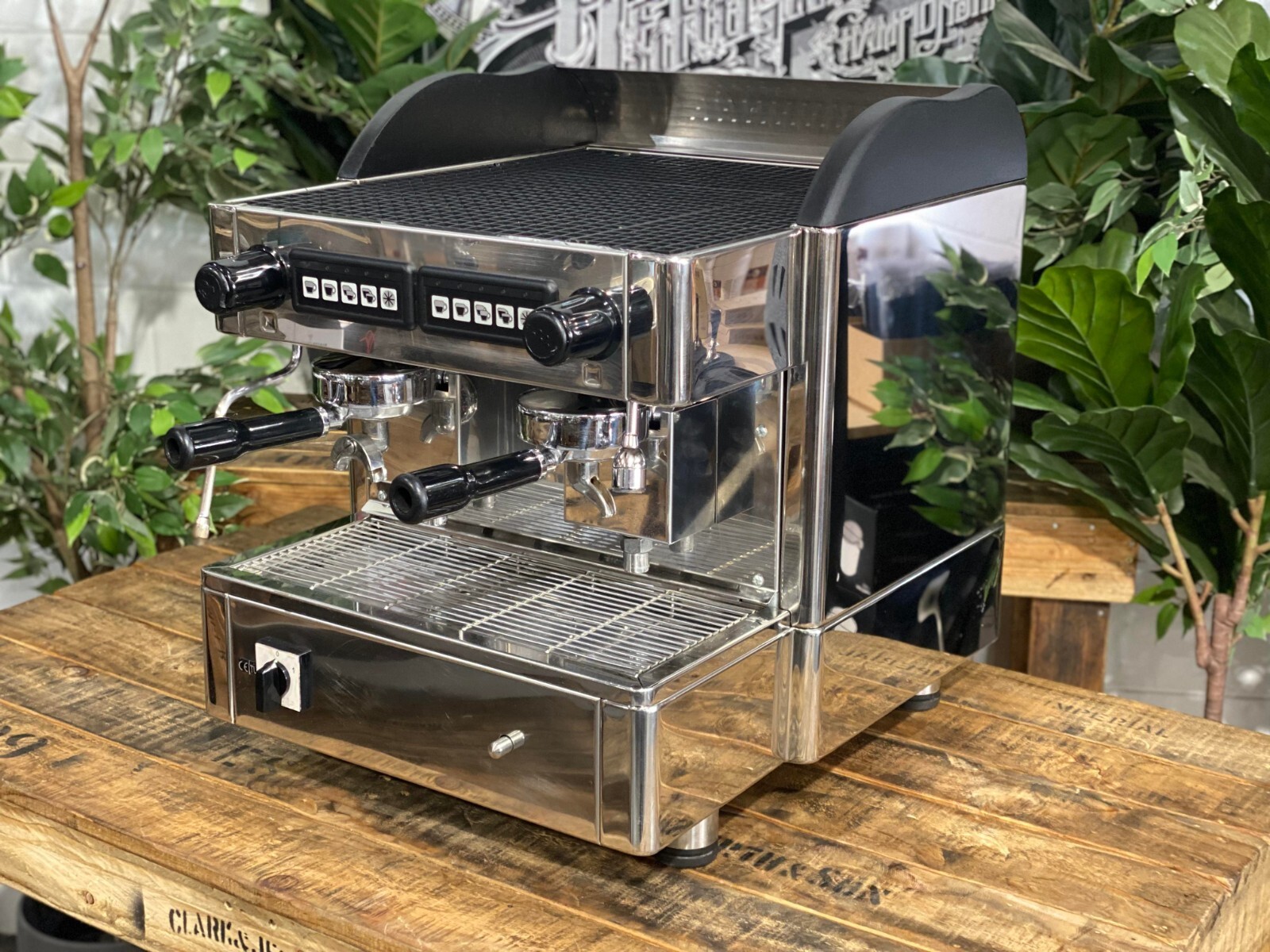 TECHNOLAMPE MSE 2 GROUP COMPACT STAINLESS STEEL ESPRESSO COFFEE MACHINE ...