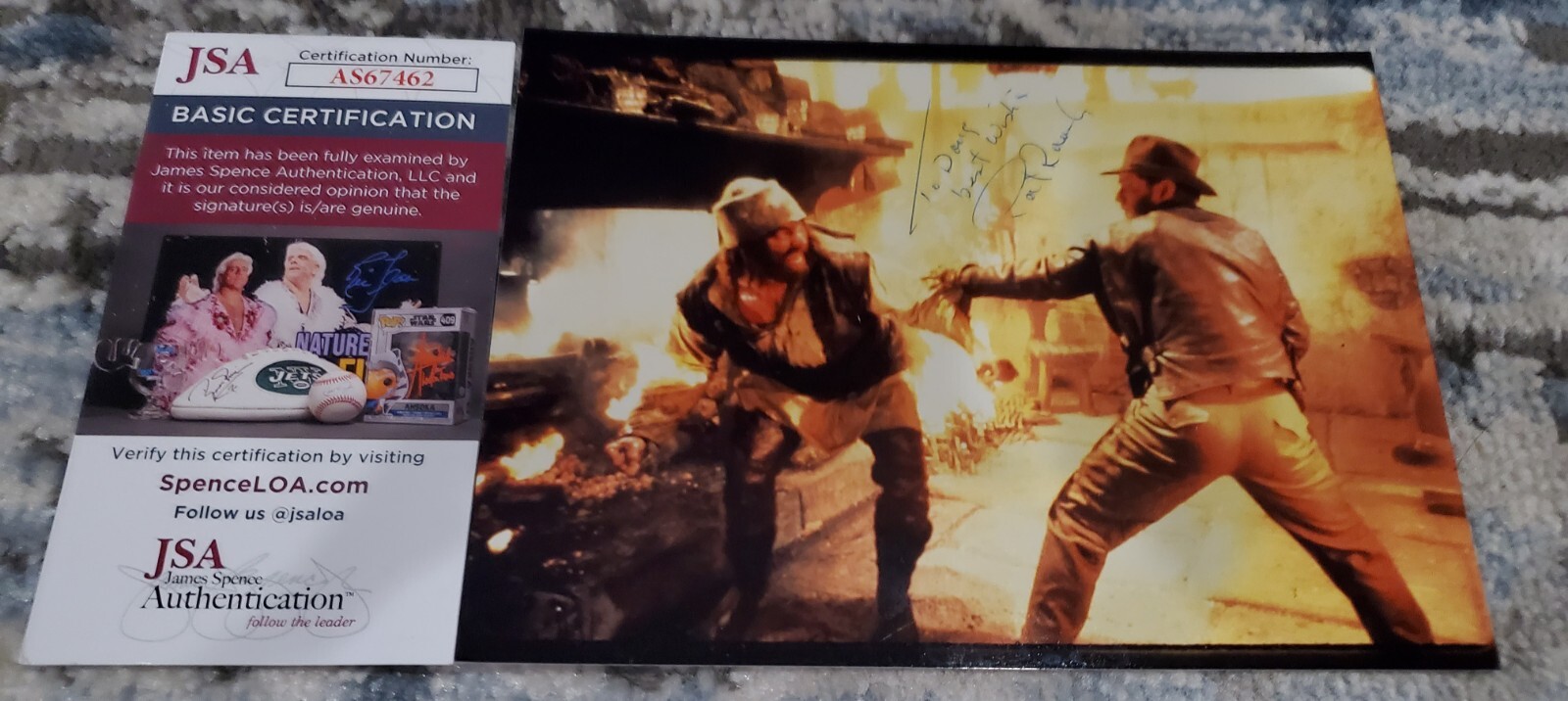 PAT ROACH INDIANA JONES SIGNED AUTOGRAPHED PHOTO JSA COA TO DOUG | eBay