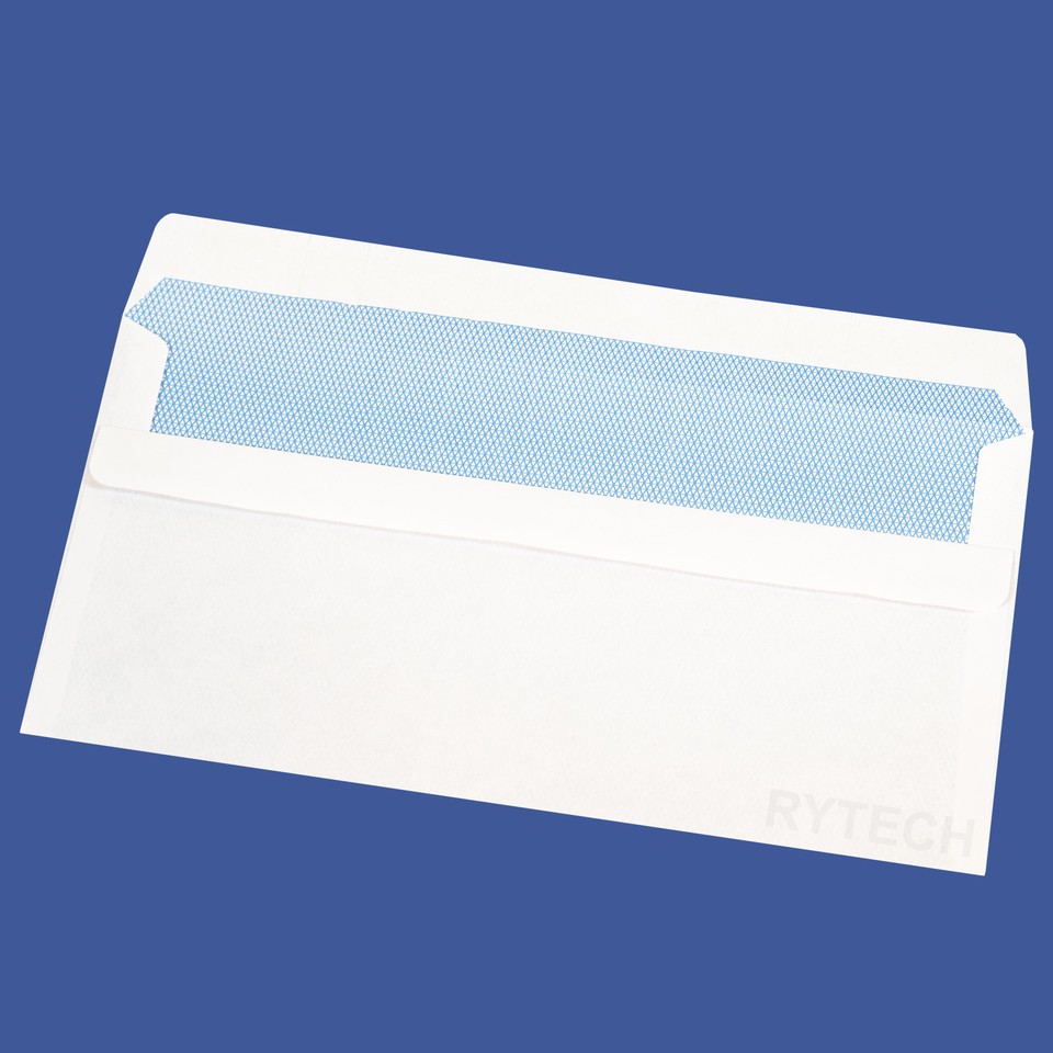 DL Plain White Self Seal Envelopes Banker Opaque Letter Office 110mm x ...