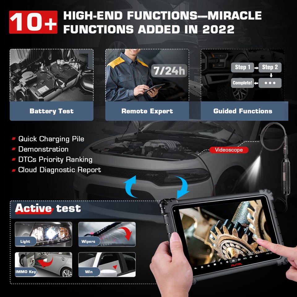 2024 Autel MaxiSys ULTRA Lite MS919 Diagnostic Scanner Advanced VCMI ...