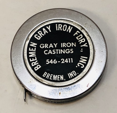 Vintage 6ft Lufkin Advertising Tape Measure Bremen Gray Iron Foundry ...