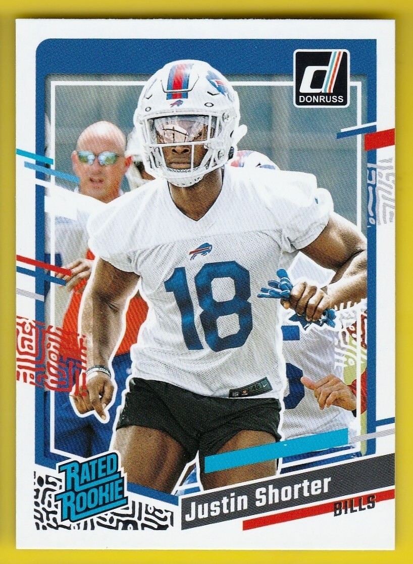2023 Donruss 310 Justin Shorter RC Rated Rookie Buffalo Bills Rookie WR ...