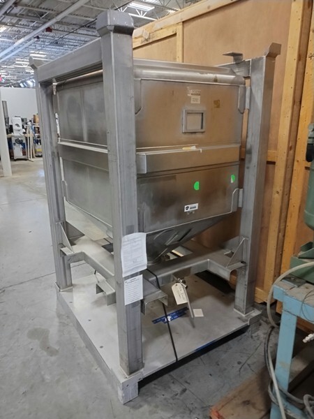 30 cu. ft. Stainless Steel Conical Tote Systems Tank Powder IBC | eBay
