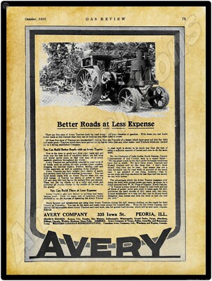 1916 Avery Tractors New Metal Sign: LARGE SIZE 12 X 16 Free Shipping | eBay