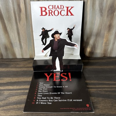 Chad Brock - Yes! - Promo CD Pop-Up Advertising Folder | eBay